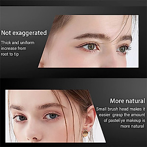 Waterproof Mascara for Fine Short Eyelash, Washable Voluminous Eyelash Mascara Intense Lengthening Mascara for Women, Black (0.1 fl. Oz)