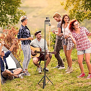 ATUMTEK 51" Selfie Stick Tripod, All in One Extendable Phone Tripod Stand with Bluetooth Remote 360° Rotation for iPhone and Android Phone Selfies, Video Recording, Vlogging, Live Streaming, Black