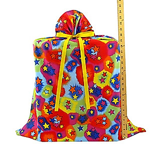 VZWraps Stars Reusable Fabric Gift Bag for Birthday, Graduation or Father's Day (Jumbo 27 Inches Wide by 33 Inches High)