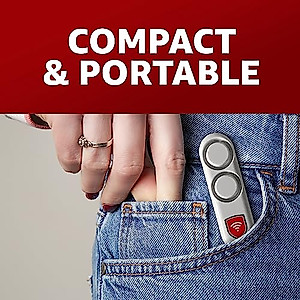 (3-Pack) The SafeAlarm Personal Self-Defense Safety Alarm Keychain |Loud 120DB Dual Alarm Siren Heard up to 600 ft/185 Meters Away | Emergency Safety Alarm for Women, Men, Children, Elderly