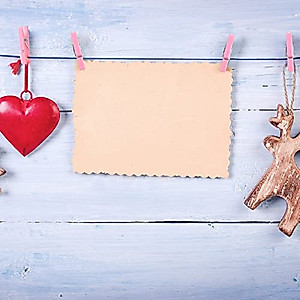 100 Piece Pink Plastic Photo Clips Small Laundry Clothespins Clips Decorative Craft Paper Clips for String Fairy Lights Picture Home Office Decor, 34 x 5 x 8.5 mm