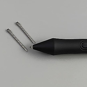 No Worn Out Titanium Alloy Fine Pencil Nibs Compatible with Wacom One Creative Pen, Replacement Hard Refill Tips fits for WACOM ONE DTC133W0A /Galaxy Tab S8 S7 Stylus,2 Pcs