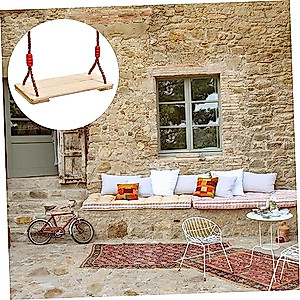 TOYANDONA Wood Swing 1pc The Swing Indoor Swing for Outdoor Baby Swings for Infants Outside for Kids Babys Outdoor Rope Wooden Swing Hanging Swing Seats Playgroud