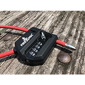FIREDISC - 6 Foot Security Multi Loop Cable Lock (Limited Edition) - Backyard Plow Disc Cooker | Portable Propane Outdoor Camping Grill