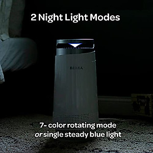 BEABA Nursery Air Purifier, Air Purifiers for Baby, Air Filter, HEPA Filter, Odor Eliminator, Removes Smoke, Dust, & Pet Dander, with Baby Night Light
