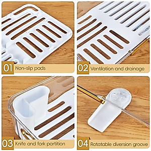 Cloveego Dish Drying Rackover Sink Dish Drying Rack for Vegetables and Fruits. Suitable for All Kinds of dishesProduct Size 16.7 in. 10.4 in. 5.1 in
