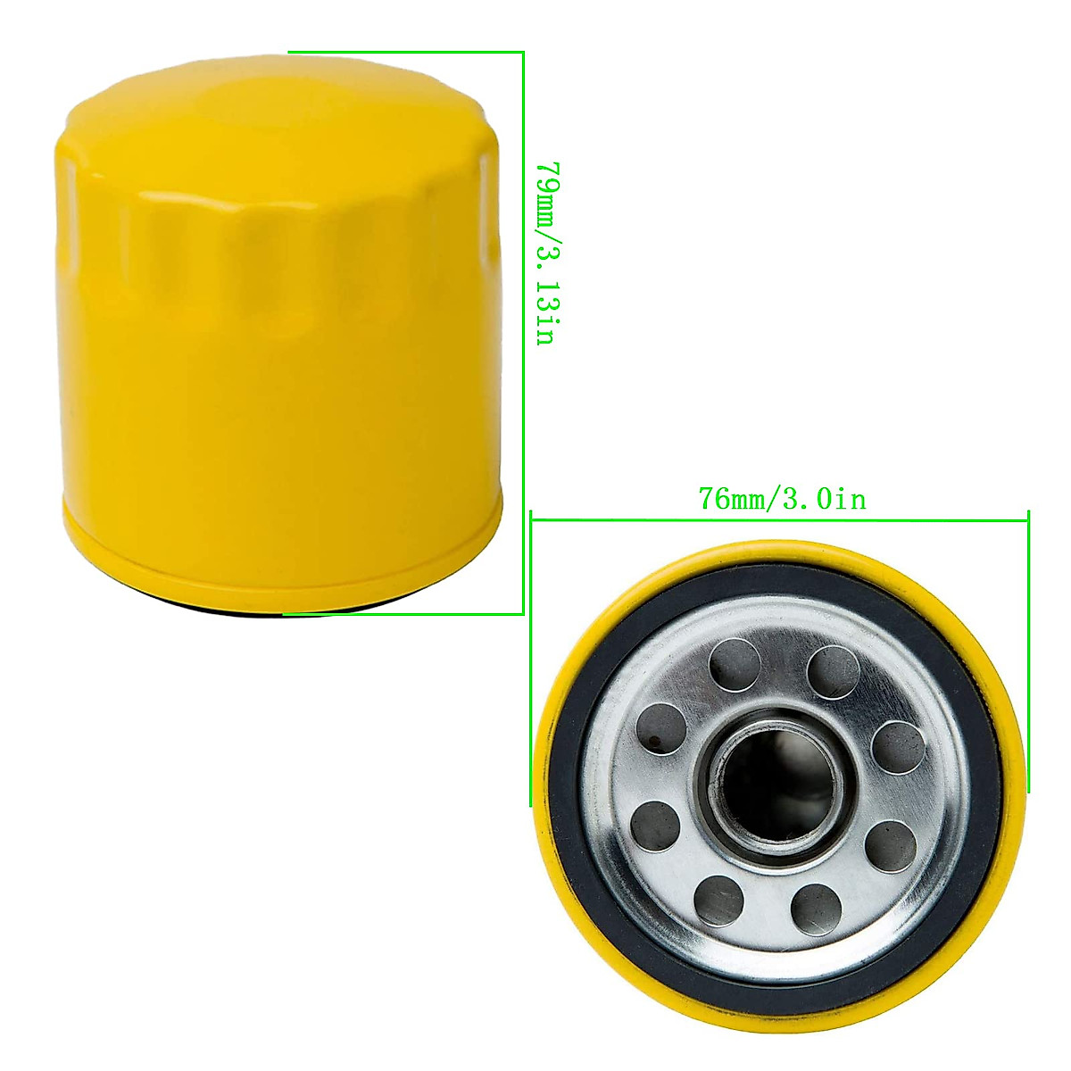 2 Pack 52 050 02-S Oil Filter For Kohler M18 CV15S SV735,Craftsman, Scag, Bad Boy lawn mower tractor, Part No.#52 050 02, 52 050 02-S, 52 050 02-S1, 25 050 25-S