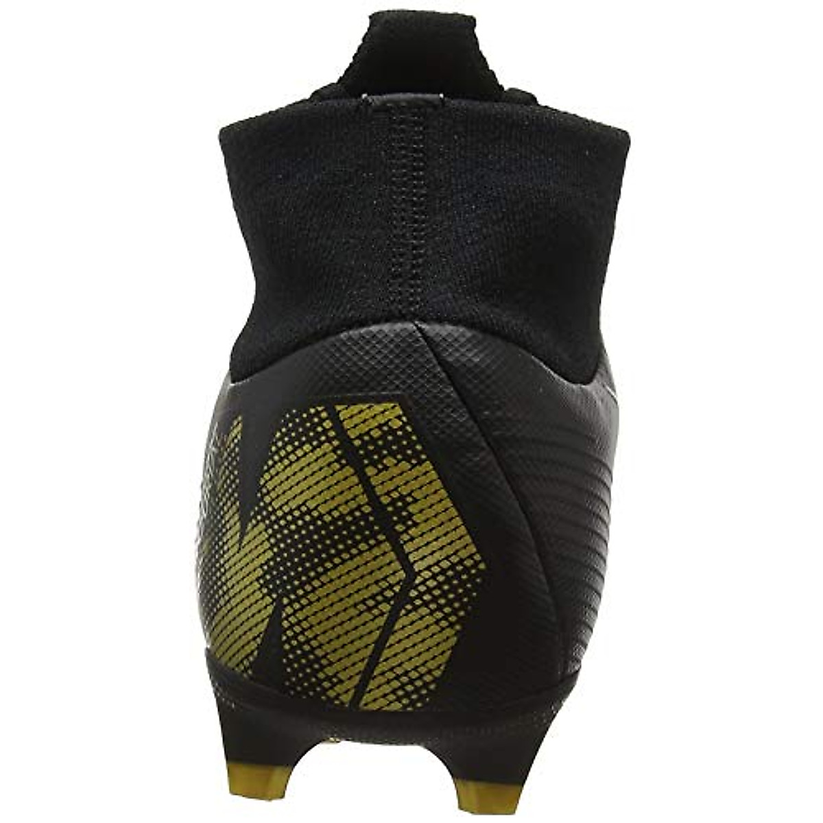 NIKE Men's Footbal Shoes, Black Black MTLC Vivid Gold 077, 9.5