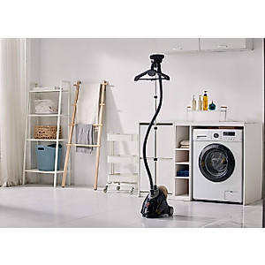 SALAV® GS18-DJ Standing Garment Steamer with Roll Wheels for Easy Movement, 1.8L Water Tank for 1 Hour Continuous Steaming, Adjustable Pole for Storage, Includes Descaler Packet, 1500 watts