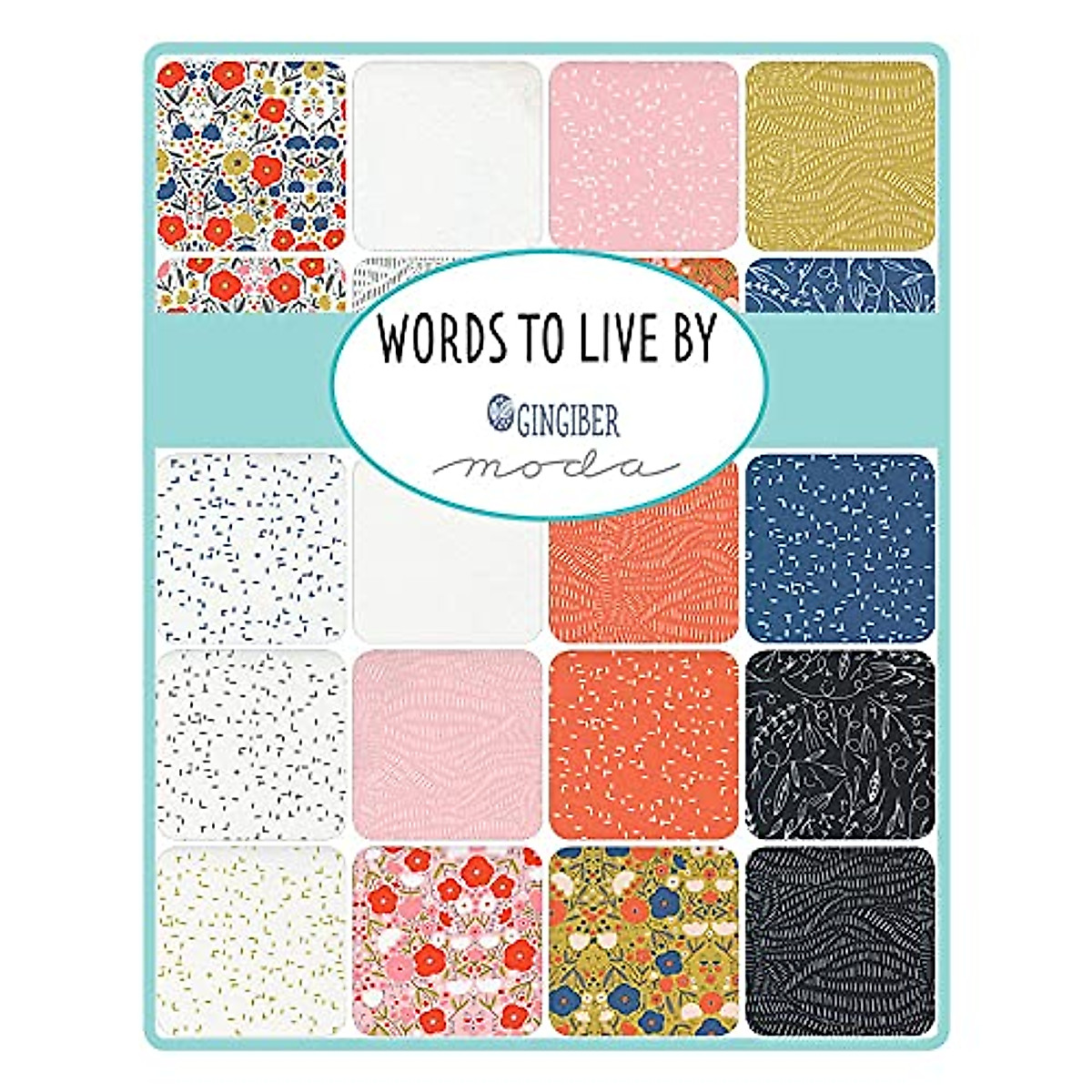 Words to Live by Jelly Roll by Gingiber for Moda Fabrics 48320JR 40 2.5" x 42" Fabric Strips