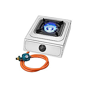 Vivicreate Camping 10000 BTU 1 burner stainless steel panel auto ignition Propane Gas Outdoor Garden Fishing Hiking Camp Restaurant Stove Burner