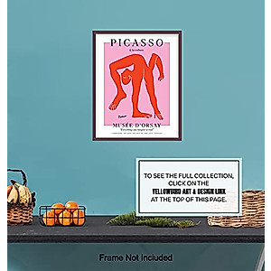 Pablo Picasso Wall Art - Pablo Picasso Poster - Pablo Picasso Prints - Gallery Wall Art - Museum Poster - Mid-Century Modern Decor - Abstract Art - Minimalist Wall Decor - Art Gifts for Women - 8x10