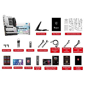 MSI Z690 Force WiFi Gaming Motherboard (ATX, 12th Gen Intel Core, LGA 1700 Socket, DDR5, PCIe 4, CFX, M.2 Slots, Wi-Fi 6E)