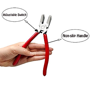 8 Inch Key Fob Pliers Glass Breaking Pliers for Key Fob Hardware Install with Adjustable Screw