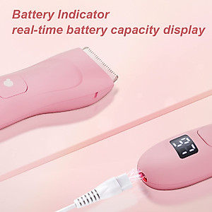 Get Smooth and Sexy Skin with Founouly Bikini Trimmer - Waterproof, USB Rechargeable, and Safe for Sensitive Skin