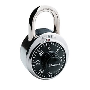 Master Lock 1500D Locker Lock Combination Padlock, 1 Pack, Black