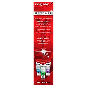 Colgate Renewal Gum Toothpaste, Enamel Fortify - Clean Mint Gel Formula (3 ounce)