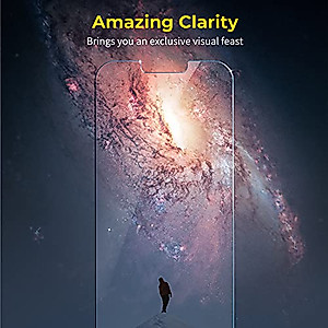 UNBREAKcable 3-Pack Screen Protector for iPhone 14/ iPhone 13/13 Pro, Double Shatterproof Tempered Glass [Easy Installation Frame] [9H Hardness] [99.99% HD Clear] [Case Friendly] for iPhone 6.1 inch