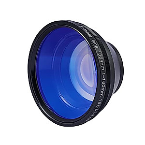 OMTech F Theta Lens for Fiber Laser Engravers, 110x110mm Replacement Optical Scanning Lens for 1064nm Fiber Cutter Marking Engraving Machines, Laser Etching Accessory Field Lens Upgrade, M85x1 Thread