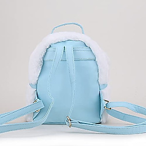 Cute Small Furry Cinnamoroll Dog Melody Backpack Plush Backpack Cute Girl Bag My Melody (white)