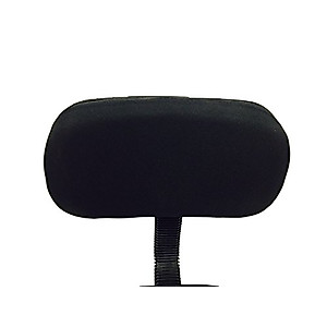 Hodedah Armless, Low-Back, Adjustable Height, Swiveling Task Chair with Padded Back and Seat in Black