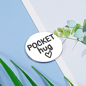 Inspirational Gift for Son Daughter Pocket Hug Token From Mom Dad Family Drive Safe for New Driver Her Kids Valentines Day Christmas Gifts for Boy Girl Stocking Stuffers Birthday Present for Him Her