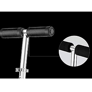 ygqtbc Children Scooter -Scooter for Kids Wheel Kick Scooter for Toddler Girls & Boys, Lean to Steer, 4 Adjustable Height, Light Up Wheels for (Color : Black)