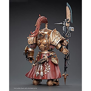 Pipigirl JoyToy Warhammer 40K Space Marine Genuine License 1/18 Soldier, Adeptus Custodes Shield-Captain in Allarus Terminator Armour, 4inch Models Action Figures Kits (Hydon Seronis)