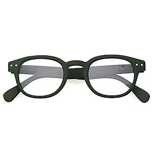 Kerecsen 5 Pack Reading Glasses for Women Men,Spring Hinges,Readers for Kids,Colorful Ladies Readers (5 Pack Mix Color, 3.50)