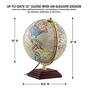 Waypoint Geographic Atlantic Illuminated Globe