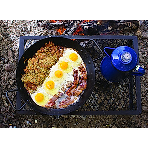 Lodge Pre-Seasoned Carbon Steel Skillet - Use in the Oven, on the Stove, on the Grill, or Over a Campfire - 15 Inch Dual Handle