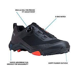 SHIMANO SH-MT701 Men's Performance Adventure Mountain Touring Shoe, Black, 9.5-10 Men (EU 44)