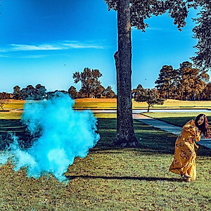 Gender Reveal Baseball Set - 2 Balls - Pink and Blue Exploding Gender Reveal Ball with Powder Plus 20 Pink & Blue Baby Gender Voting Stickers & Baseball Or Bows Party Supplies Decorations Baby Reveal