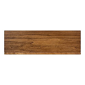 Kate and Laurel Rigby Farmhouse 3-Tier Wall Shelf, 25 x 8 x 28, Rustic Brown and Black, Decorative Modern Floating Shelves for Wall