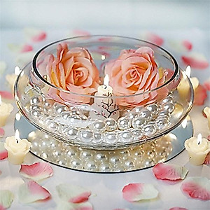 BalsaCircle 10 pcs 10" Wide Clear Floating Candle Glass Vase Bowls for Wedding Party Birthday Centerpieces Home Decorations Supplies