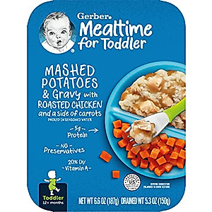 Gerber Graduates Lil' Meals Mashed Potatoes & Gravy with Roasted Chicken & Carrots, 6.6 OZ