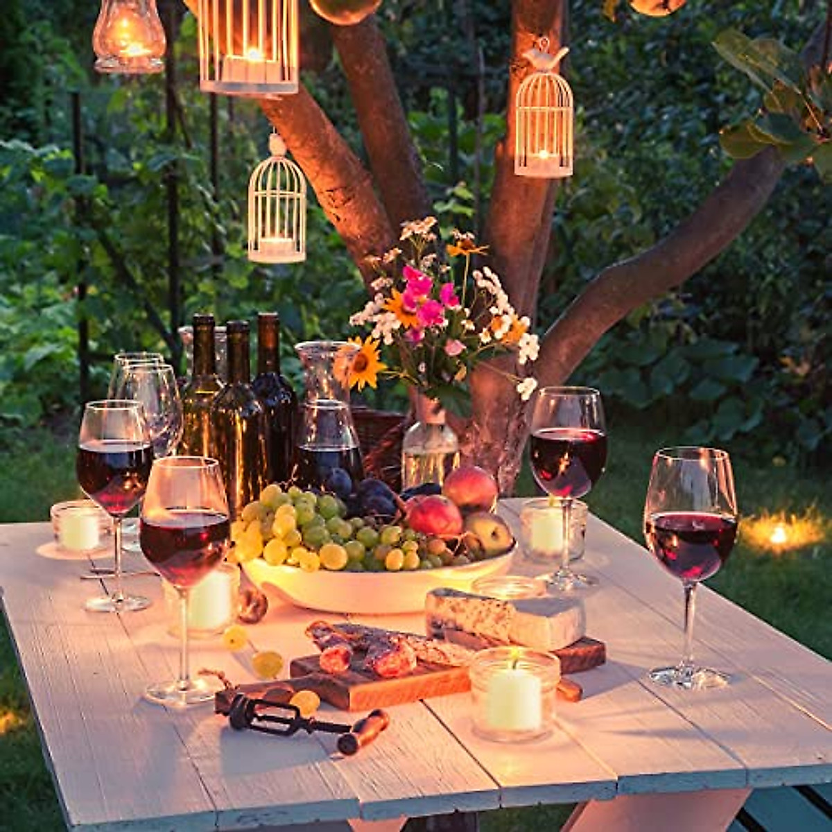 Yusevot Unscented White Votive Candles Bulk, 36 Packs Small 1.5 inch Wax Candles for Wedding, Party, Holiday & Home, 10 Hours Burning