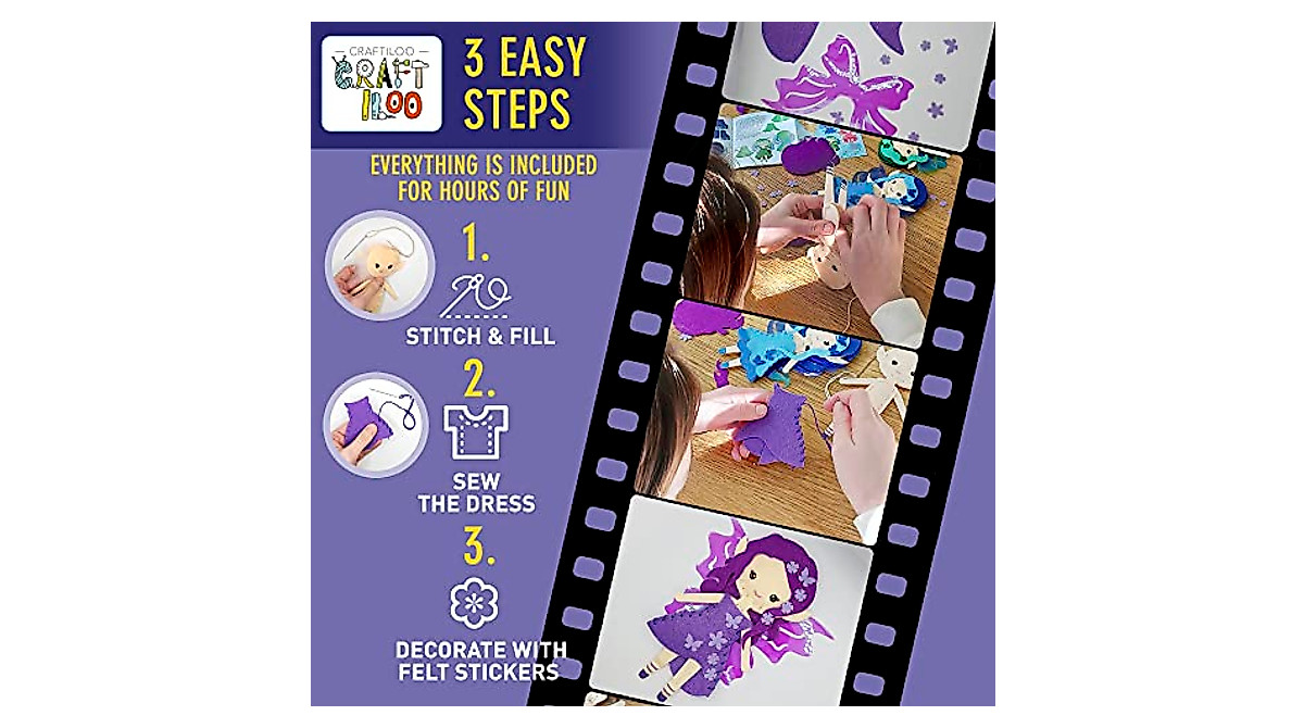Craftiloo Fairy Elves Sewing Kit for Kids - Fun & Easy!