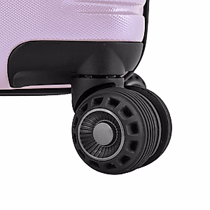 Traveler's Choice Archer Polycarbonate Hardside Spinner Luggage Set, Tie Down Straps, Purple, Carry-On 21-Inch