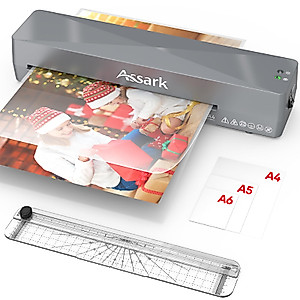 Laminator, 9 Inch A4 Thermal Laminator Machine with Laminating Sheets 9pcs & Paper Trimmer, 4 in 1 Hot & Cold Personal Lamination Kit for Home Office School Use, Fast Warm-Up & Quiet, Never Jam