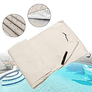 CHENGL Swimming Pool Cover,Waterproof Open air Swimming Pool Roll Cover Protector Ground Swimming Pools Cover for Outdoor Heavy Duty Garden