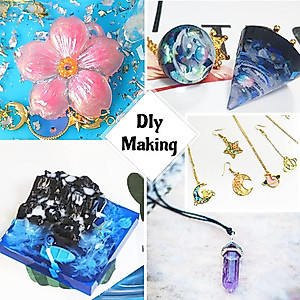 Crystal Clear Hard UV Resin Upgraded Formula Ultraviolet Fast Curing Resin for Jewelry Making Craft Decoration, Hard Transparent Glue Solar Cure Sunlight Activated Resin (100g)