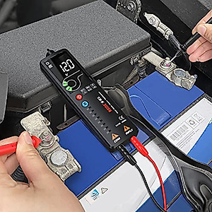 BSIDE Voltage Tester, Color LCD 3-Results Display AC Voltage Detector, Non-Contact with Adjustable Sensitivity, Integrated Multimeter, Dual Range Electric Voltage Sensor Pen with Protect Case