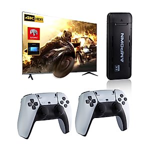 U9 Retro Game Console, Plug and Play Video Games Built-in 12000+ Classic Game 4K Ultra HD Game Stick with 2.4G Wireless Joystick Controller Supports 20+ Emulators…