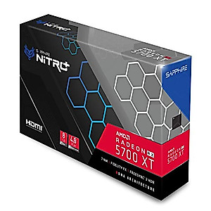 Sapphire Technology 11293-03-40G Radeon NITRO+ RX 5700 XT 8GB GDDR6 Dual HDMI Dual DP OC (UEFI) PCIe 4.0 Graphics Card (Renewed)