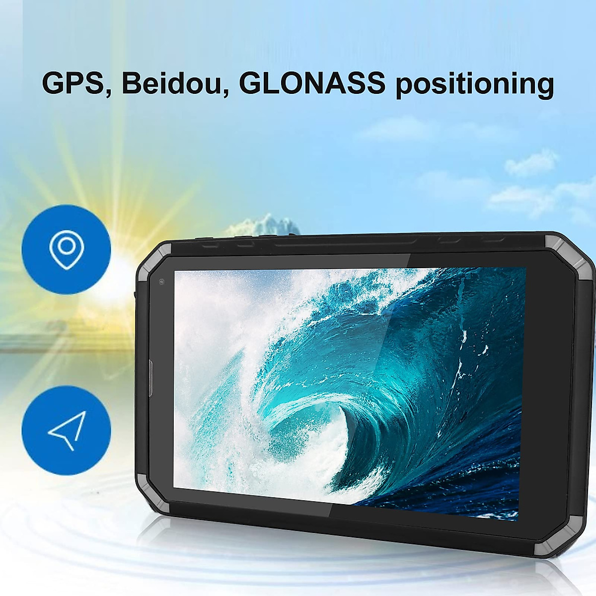 8 Inch Tablet, IP68 Waterproof Tablet Support 5.0MP 4G Network Front Camera for Android 12 for Warehouse for Industrial Use (US Plug)