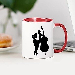 CafePress Man With Double Bass Mug Ceramic Coffee Mug, Tea Cup 11 oz