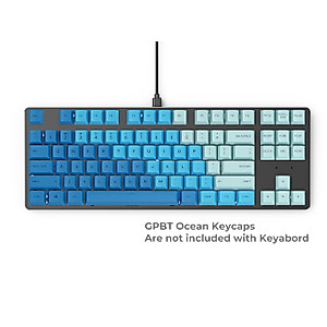 Glorious Custom Gaming Keyboard - GMMK 85% Percent TKL Barebone - USB C Wired Mechanical Keyboard Kit - RGB Hot Swappable Switches & Keycaps - Black Metal Top Plate