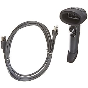 Symbol LI2208 Handheld Single Line Barcode Scanner with USB Cable and Stand, Twilight Black, Replaces LS2208 (Renewed)