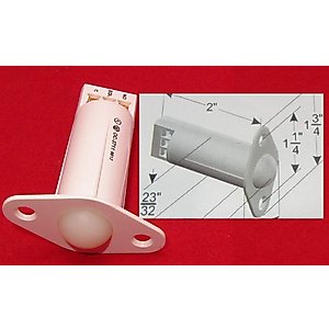 Roller Ball Recessed Button Pressure Reed Switch - Window/Door Alarm Contact Sensor Plunger with Terminals